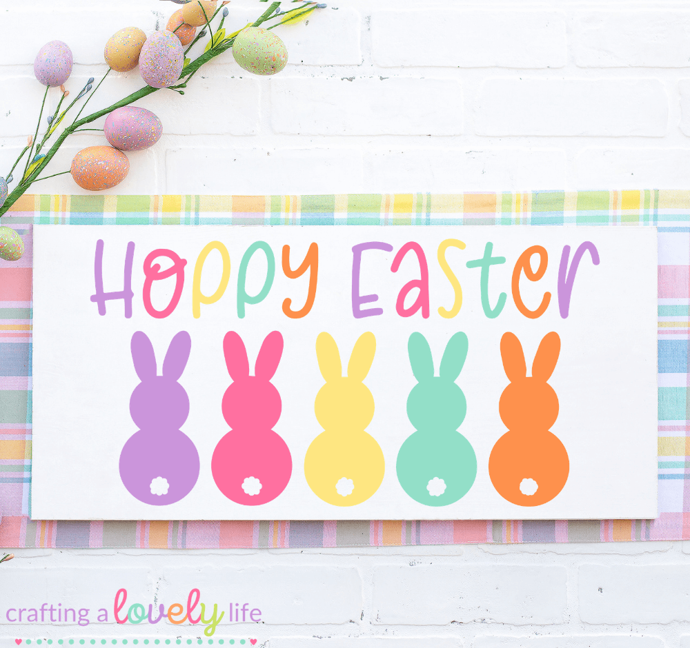 Free Hoppy Easter SVG Cut File