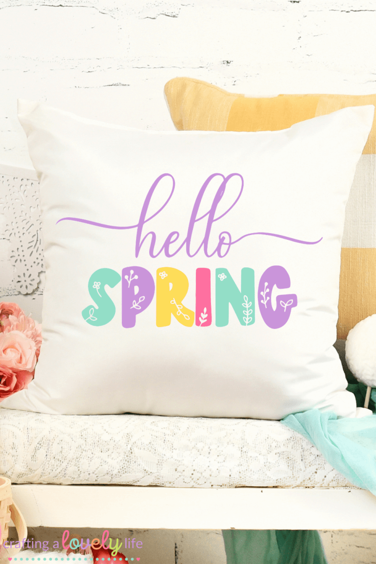 Hello Spring Flowers Free SVG Cut File