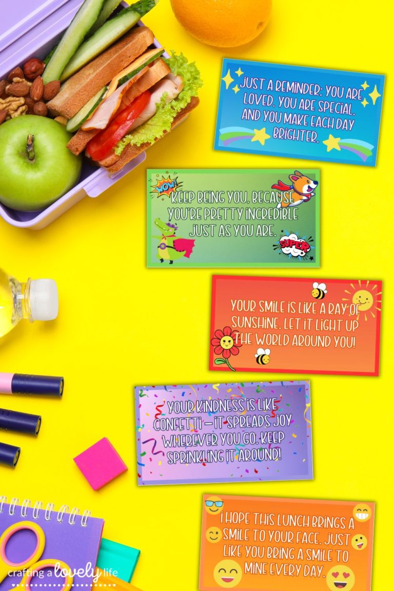 Free Printable Lunchbox Notes for Kids