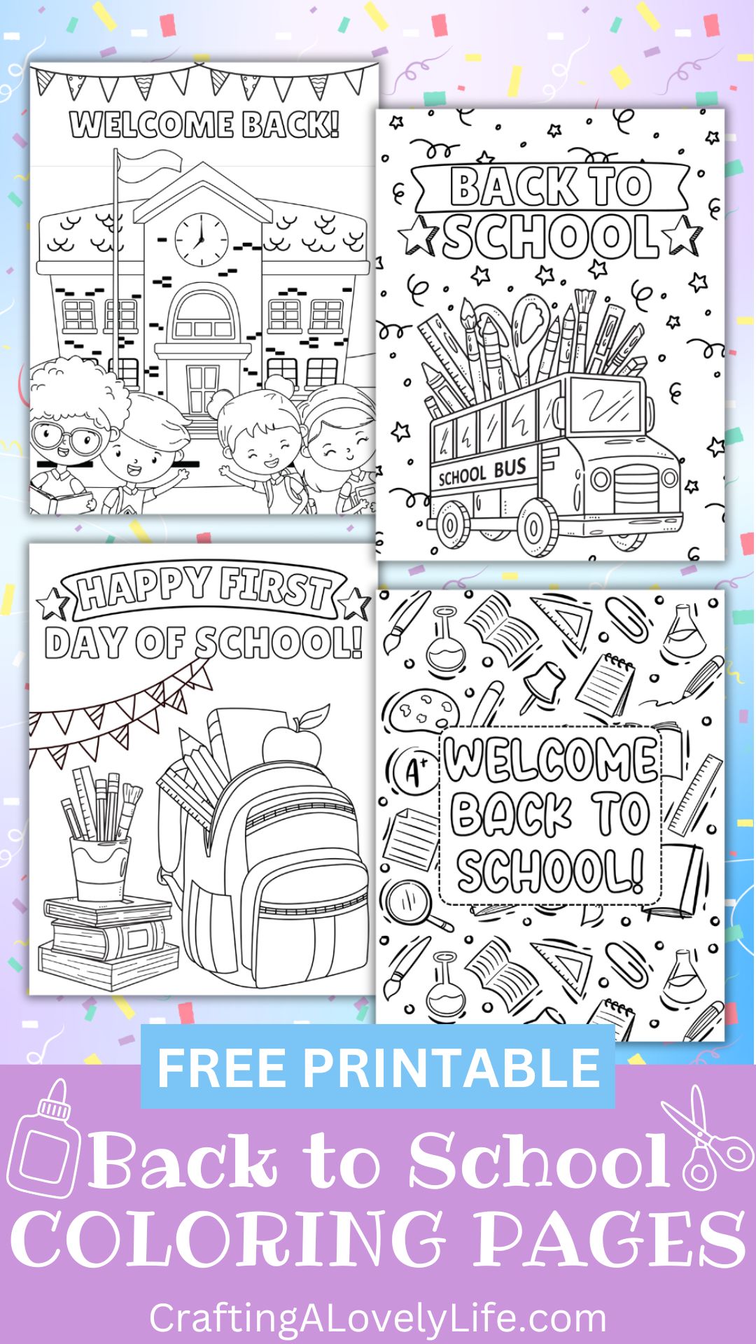 Free Printable Back to School Coloring Pages
