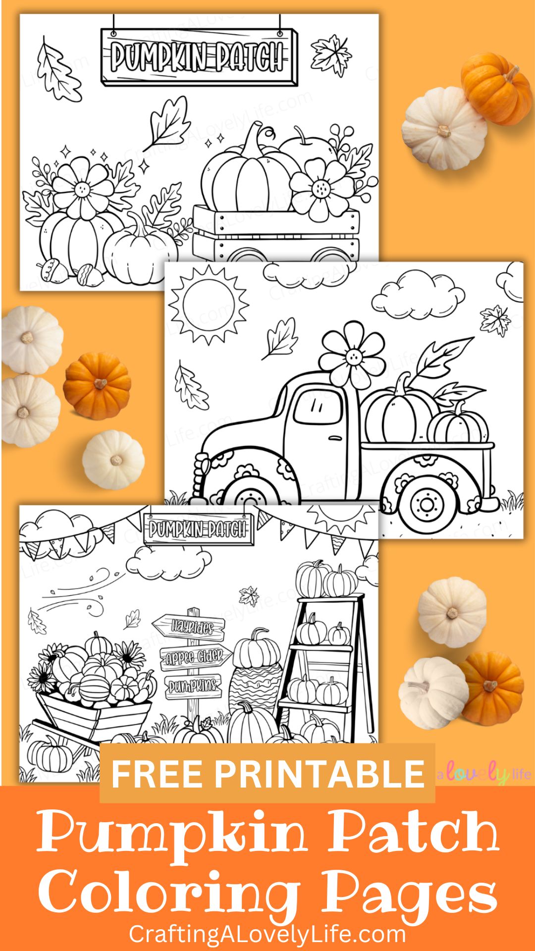 Free Printable Pumpkin Patch Coloring Pages for Kids